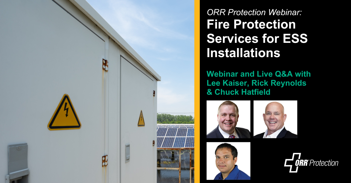 Webinar Replay: Fire Protection Services for ESS Installations